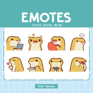 Cow Emotes / 8 Cute Cow Bundle / Emotes for Streamer Kawaii Emoji Pack ...