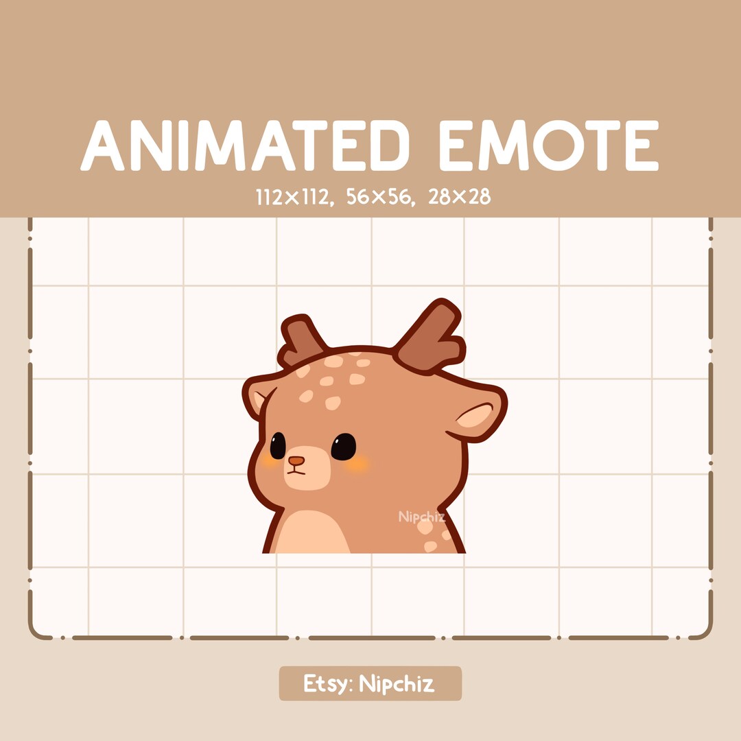 Animated Emote - Chibi Deer Walking Forward/ Emote for Streaming ...