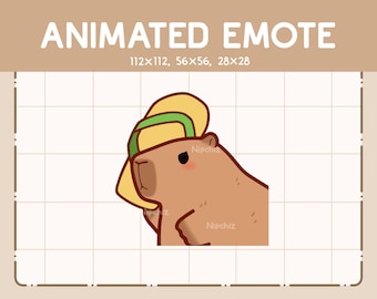 Animated Emote Adorable Axolotl is Reading a Book / Cartoon Chibi Emote ...