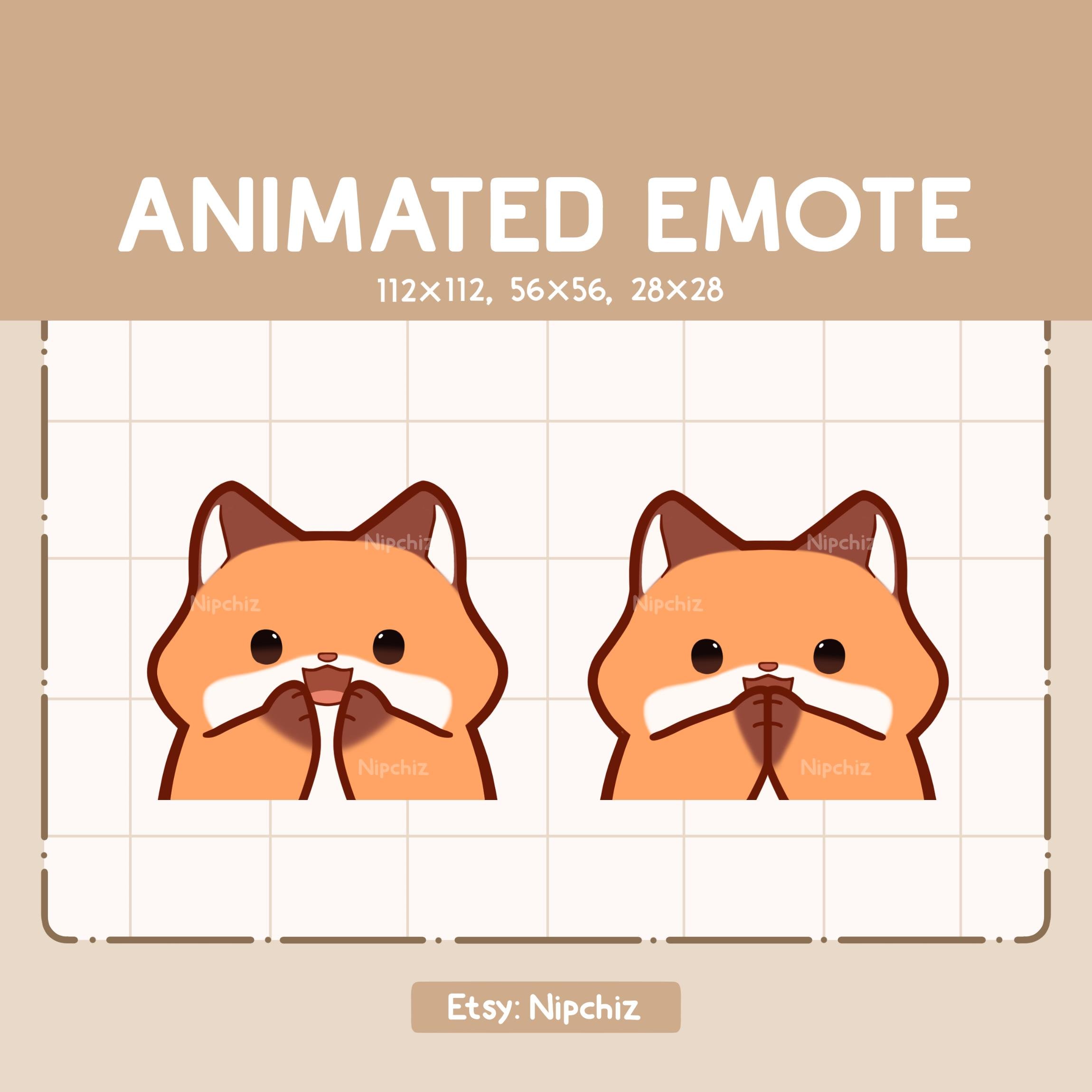 Animated Emote Fox is Clapping His Hand / Adorable Chibi Emote ...