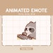 Animated Emote Raccoon is Typing Through the Keyboard / Emote for ...