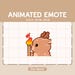 Animated Emote Deer Walking and Holding a Torch - Cute Funny Emote ...
