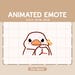 Animated Emote Angry Duck Time is up - Funny Cartoon Emote - Ready to ...