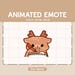 Animated Emote Cute Deer is Eating Ramen Noodles - Cartoon Emote ...