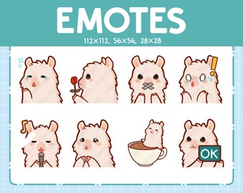 Stoat Emotes / Cute Emoji Pack / 8 Stoat Emotes for Streaming - Etsy