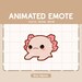 Animated Emote Axolotl Slapping a Table - Adorable Emote - Funny Emote ...