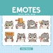 Snow Leopard Emotes / Cute Emoji Pack / 8 Snow Leopard Emotes for ...