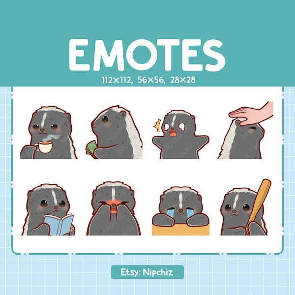 Animated Cute Shark Shy and Begging Emote/ Adorable Animal Emote/ Ready ...