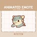 Animated Emote Cute Dino Ankylosaurus Slapping a Table / Cartoon Kawaii ...