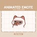 Animated Emote Cute Bored Siamese Cat is Yawning - Adorable Emote ...