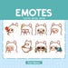 Llama Emotes | 8 Cute Llama Bundle | Emotes for Streamer Kawaii Emoji ...