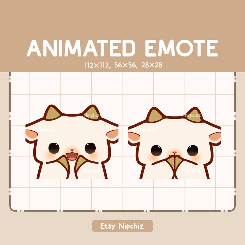 Animated Emote Goat is Clapping His Hand / Kawaii Cute Emote / Ready to ...