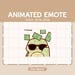 Animated Emote Chibi White Cat Waving Hello Emote / Hi Emote / Emote ...