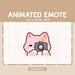 Animated Emote Cute Cat Has a Plan With Scheming Face / Emote for ...