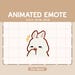 Animated Emote Chibi Rabbit is Laughing - Cartoon Emote - Ready to Use ...