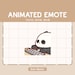 Animated Emote Panda is Typing Through the Keyboard - Cute Cartoon ...
