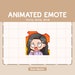 Animated Emote Cute Cat Has a Plan With Scheming Face / Emote for ...