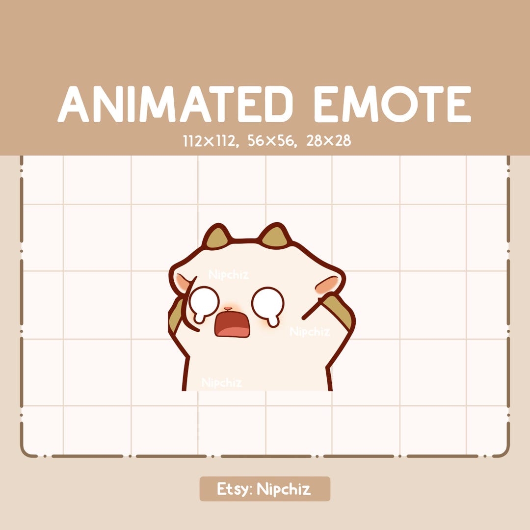 Animated Emote Cute Goat is Running While Panicking / Cartoon Cute ...