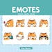 Emotes Tiger | 8 Cute Emotes for Streaming | Digital | Chibi Tiger ...