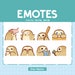 Animated Emote Chibi Frog Getting Pressed on the Head / Cute Animal ...