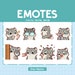 Animated Cute White Cat Punching Fast Emote / Ready to Use / Emote for ...