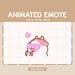 Animated Emote Cute Sloth Wearing Headphone / Cartoon Kawaii Emote ...