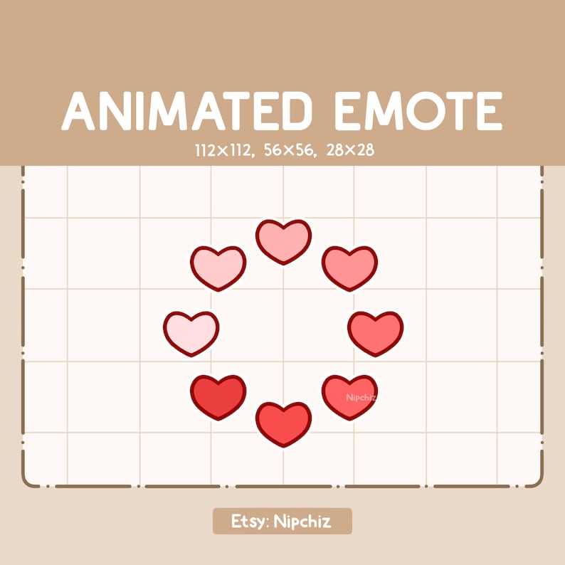 Animated Emote Heart Loading / Emote for Streamer / Ready to Use - Etsy