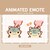 Snow Leopard Emotes 8 Cute Emotes for Streamer Chibi Snow Leopard Emoji ...