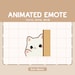 Animated Emote Cute Cat Has a Plan With Scheming Face / Emote for ...