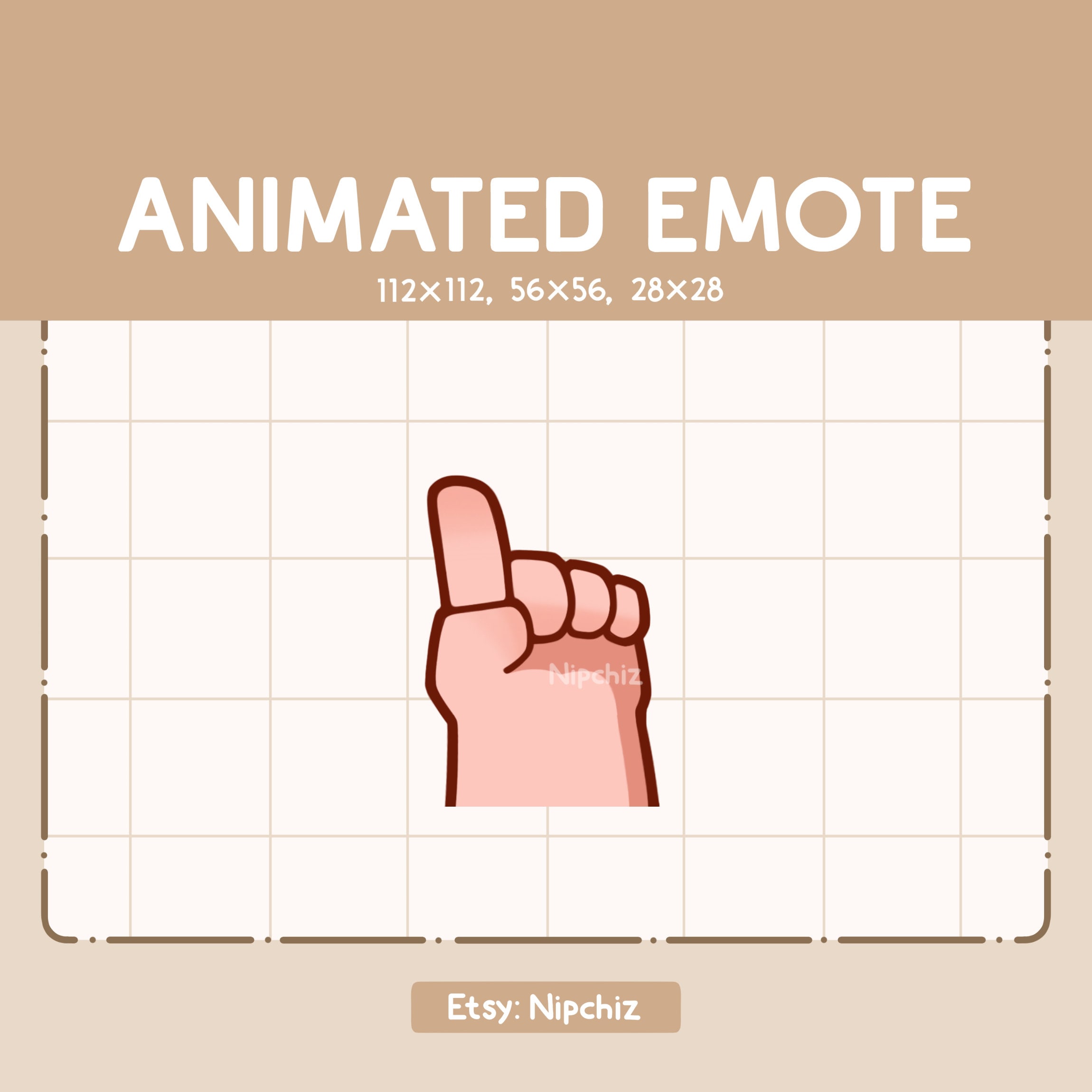 Animated Emote a Hand is Disapproved With You by Waving His Pointing ...