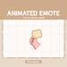 Animated Emote Someone Throwing a Toast Bread Kawaii Emote for Streamer ...