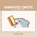 Animated Adorable Cute Cow Slapping the Table Emote / Ready to Use ...
