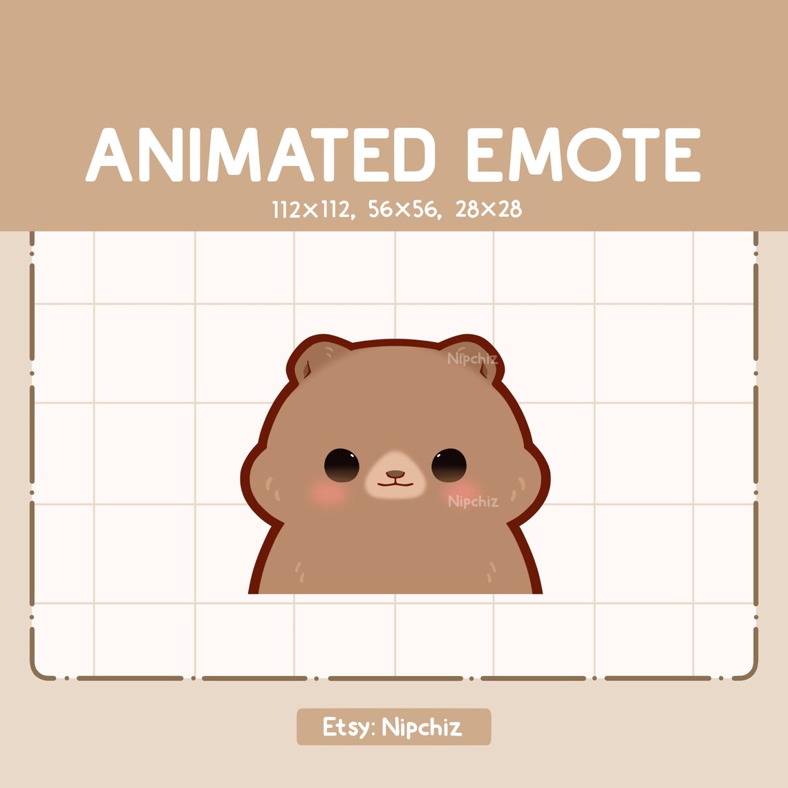 Animated Emote Grizzly Bear is Nodding His Head / Ready to Use / Emote ...