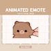Animated Emote Cute Grizzly Bear Getting Pinched in the Cheek ...