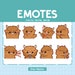 Highland Cow Emotes / 8 Cute Highland Cow Bundle / Emotes for Streamer ...