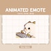 Animated Emote Goat is Typing Through the Keyboard / Adorable Chibi ...
