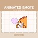 Animated Emote Tiger is Blowing a Love Shaped Soap Bubble - Adorable ...