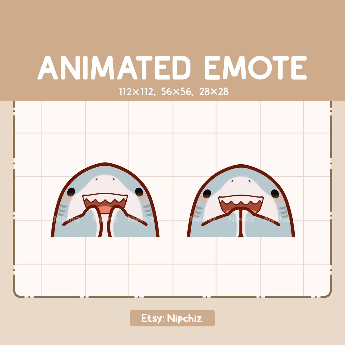 Animated Emote Shark is Clapping His Hand / Emote for Streamer/ Ready ...