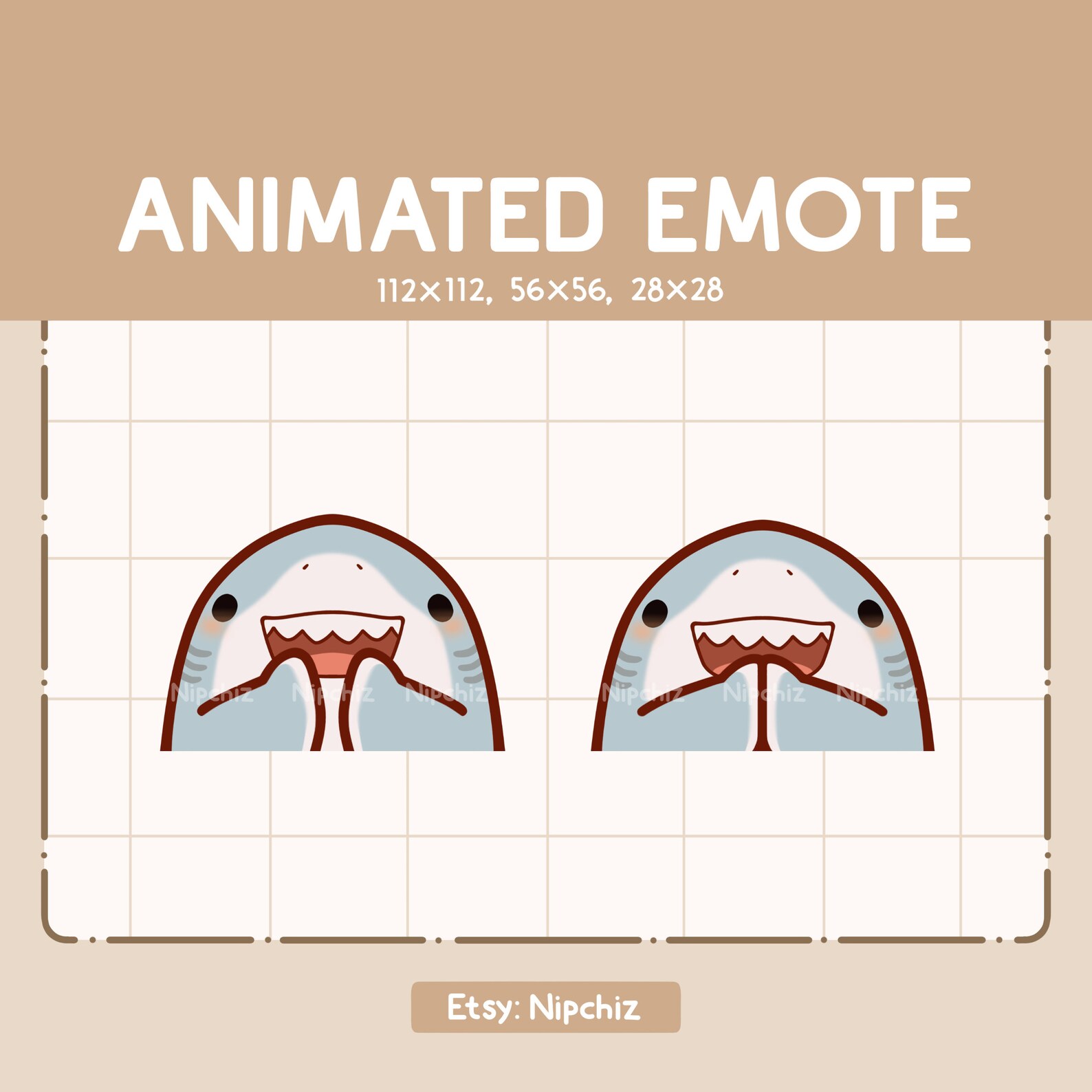 Animated Emote Shark is Clapping His Hand / Emote for Streamer/ Ready ...