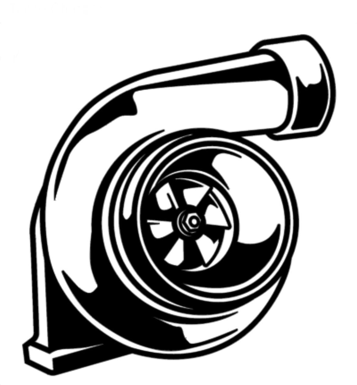 Turbo Decal Sticker Turbocharger Car Vinyl JDM Boost Racing Sticker - Etsy