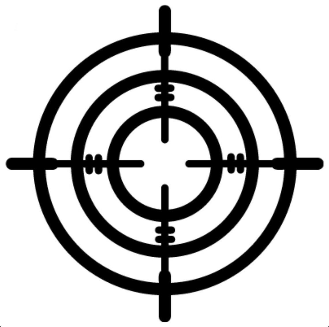 Scope Target Decal Sticker | Graphic Decal | Gothic Sticker | Laptop ...