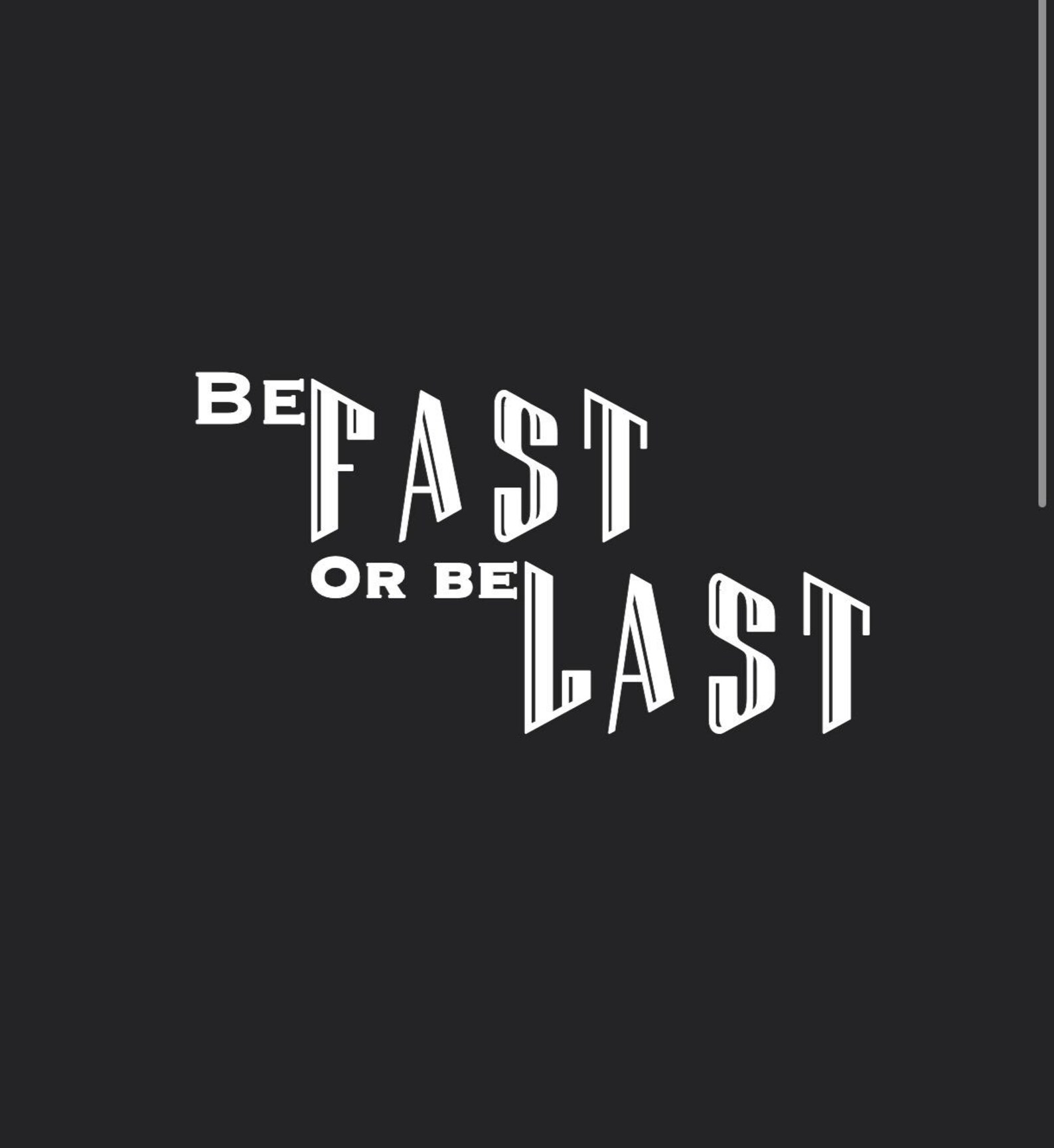 Be Fast or Be Last Sticker | Racing Quote Decal | JDM Car Enthusiast ...