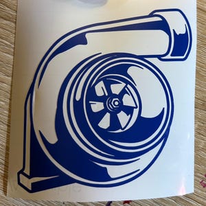 Turbo Decal Sticker Turbocharger Car Vinyl JDM Boost Racing Sticker - Etsy