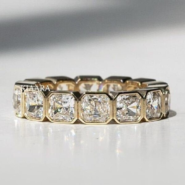 Asscher Wedding Band - Etsy