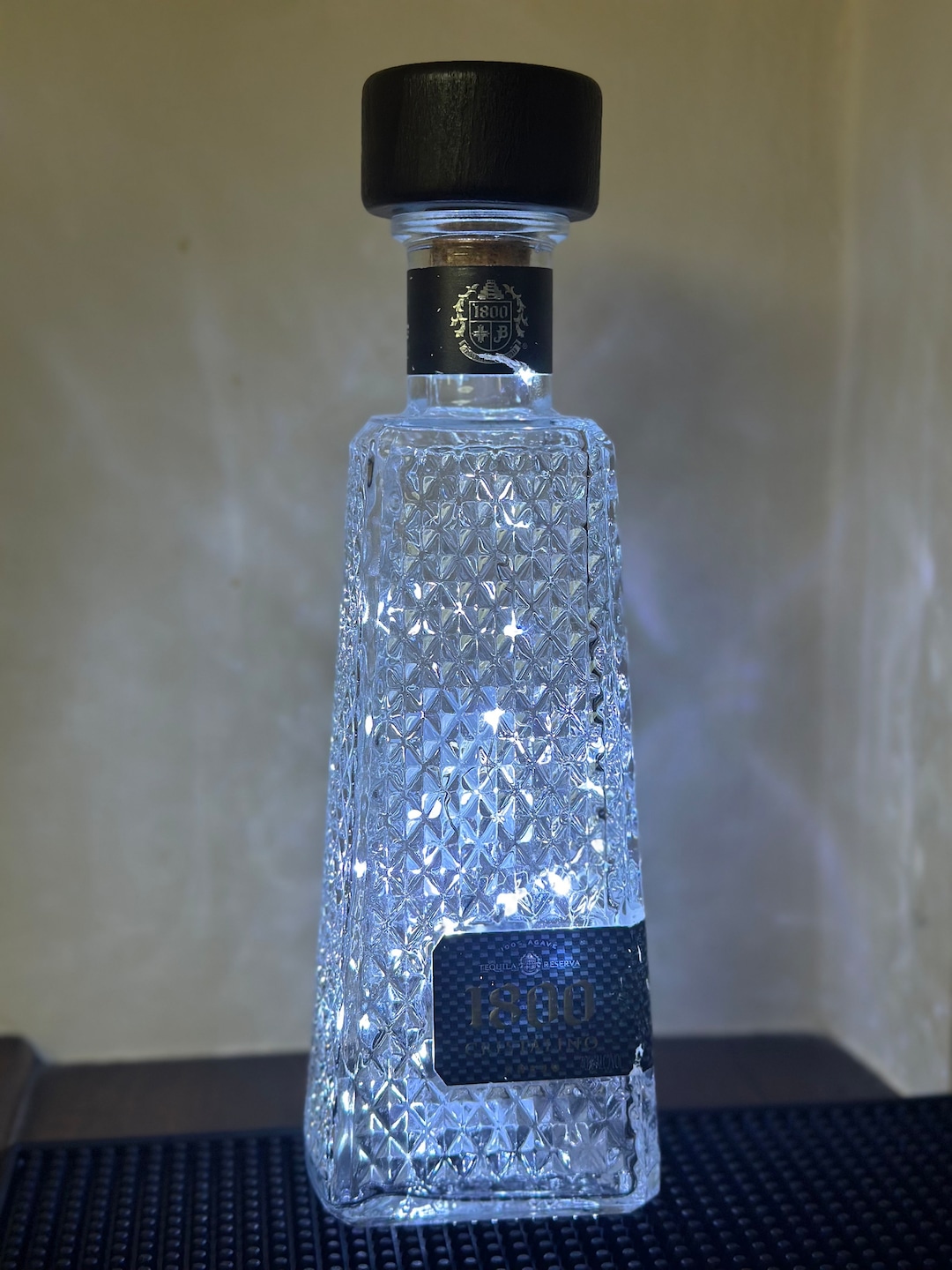 Botella de tequila 1800 con luces LED que funcionan con pilas o USB ...