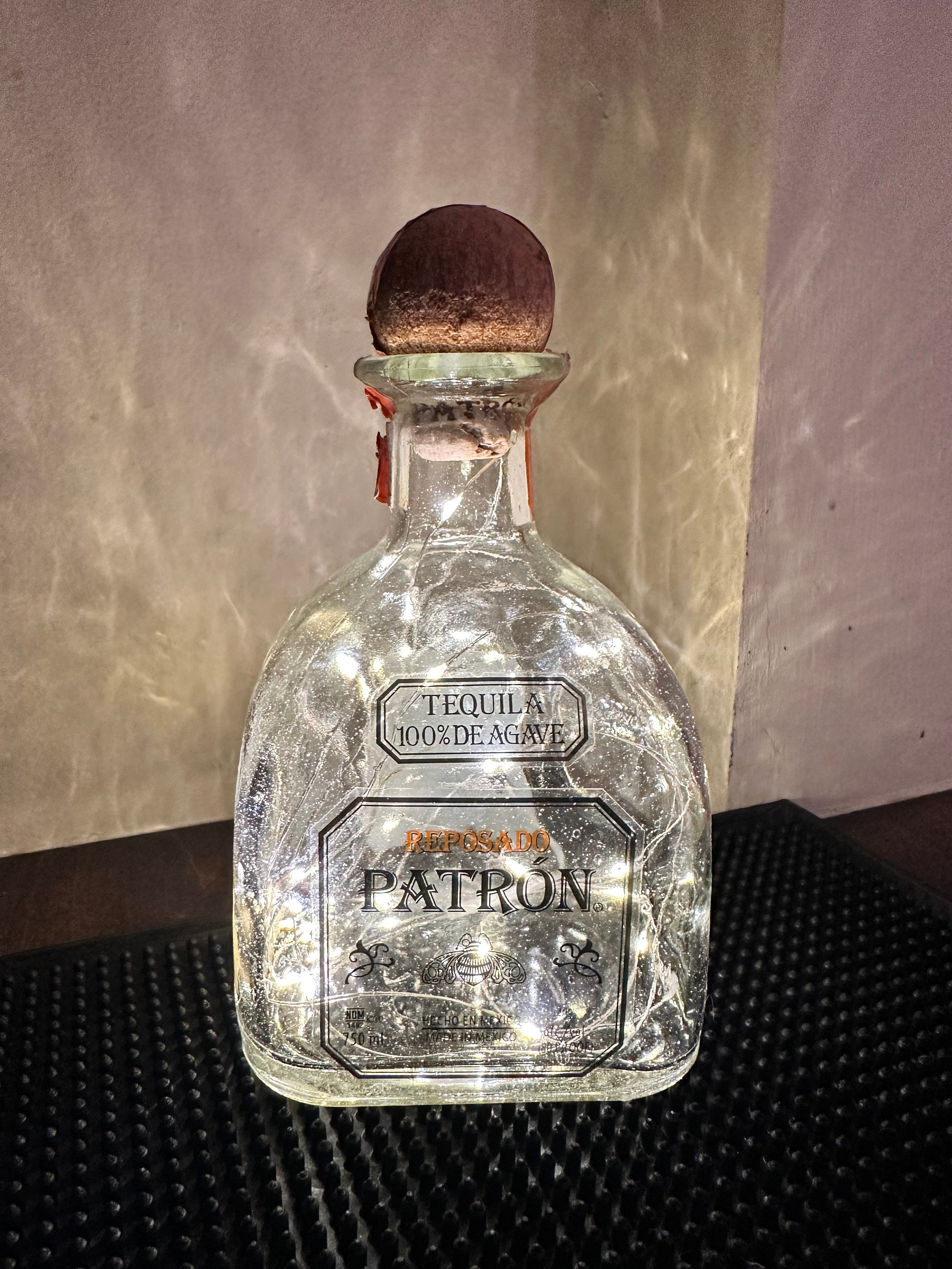 Patron Silver and Reposado Tequila Bottle With Battery-operated LED ...