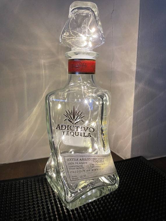Adictivo Extra Anejo Tequila Bottle With Battery-operated or | Etsy