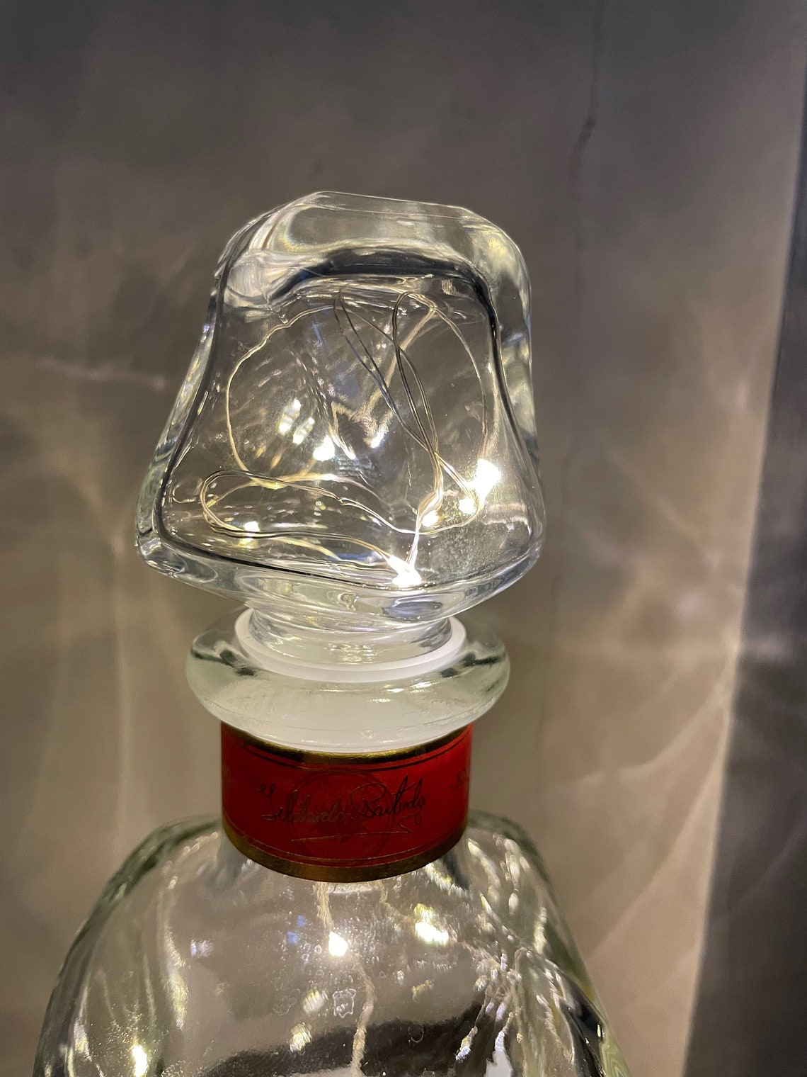 Adictivo Extra Anejo Tequila Bottle With Battery-operated or Usb-powered LED Lights upcycled - Etsy