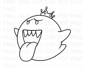 Boo Super Mario Svg - Etsy UK