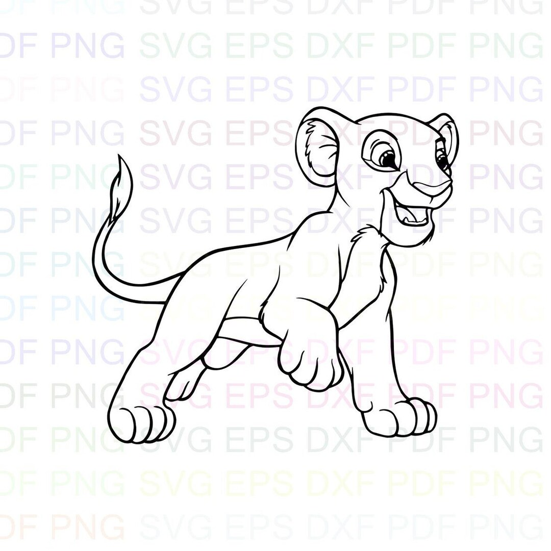 Nala El Rey León 8 Svg Dxf Eps Pdf Png Cricut Archivo de - Etsy México